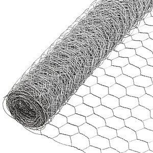 Fencer Wire Poultry Netting Fence, 20 Gauge Galvanized Hexagonal Chicken Wire Fence, 1-Inch Mesh Opening Size (4 ft. x 150 ft.)