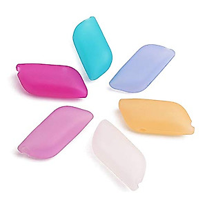 3 Pieces Silicone Toothbrush Covers Caps for Electric and Manual Toothbrush