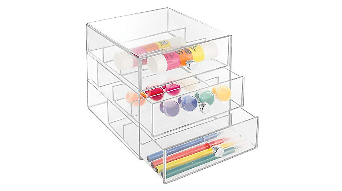 iDesign 3-Drawer Vanity Organizer – Clear Storage Solution