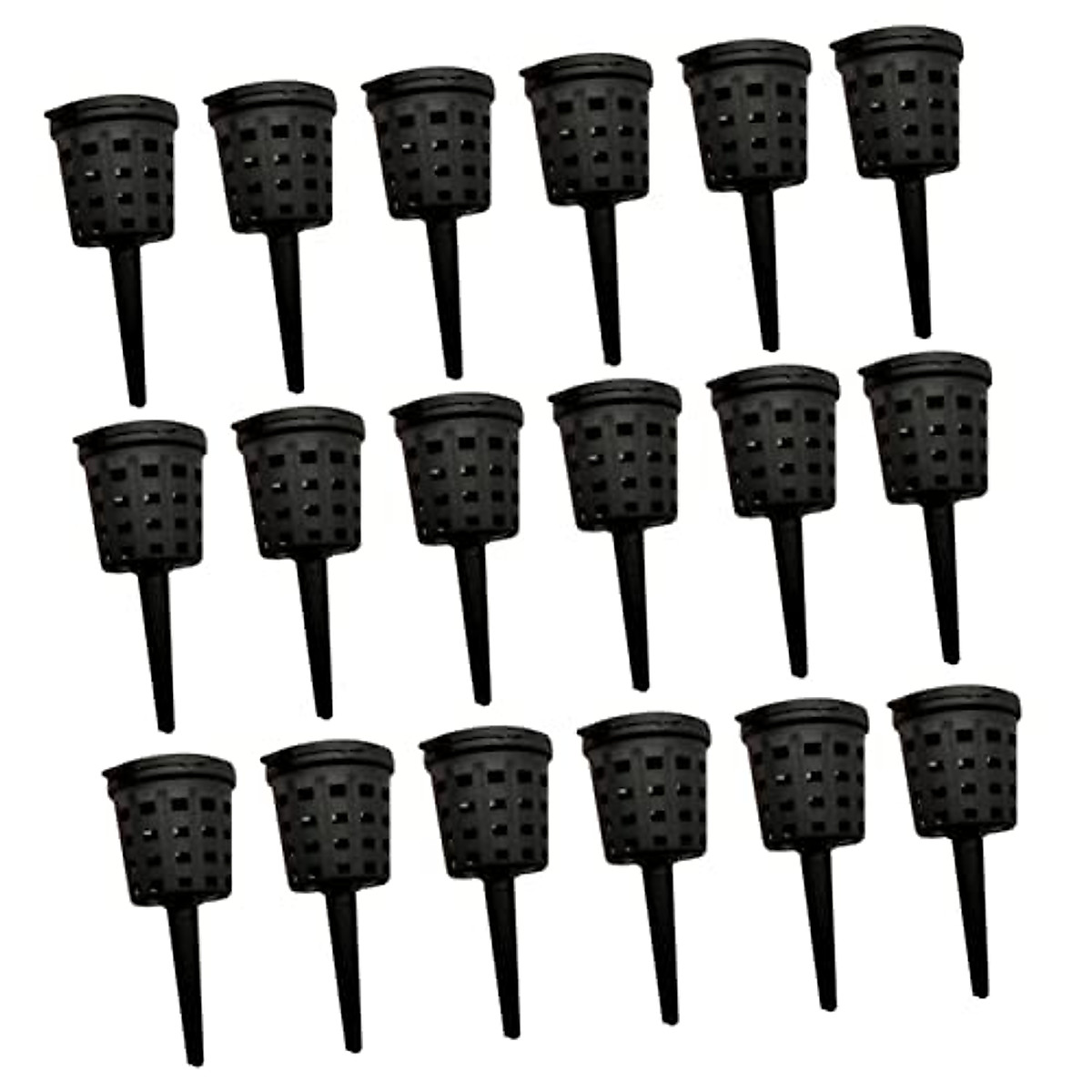 YARNOW 50pcs Garden Pot with Grow Lid Bonsai Fertiliser Orchid Cover Baskets Portable Container Holder Plastic Potted Propagation Rooting for Flower Basket Fertilizer Plant