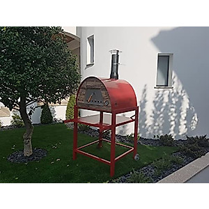 Authentic Pizza Ovens - Maximus Red Wood Fire Oven