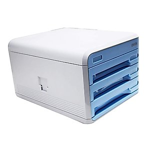 Desktop Organizer Storage Box - Desktop File Cabinet, Flat File Cabinet Storage, Desktop Drawer Cabinet, with Password Lock Drawer Storage Cabinet, Cosmetic Storage/Medicine Storage Box