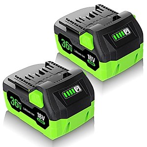 POWITEC 2PACK 6.0Ah Replacement Battery 36V/18V for Metabo HPT MultiVolt Battery 372121M 371751M BSL36A18 BSL36B18 Cordless Tool Lithium Ion Battery