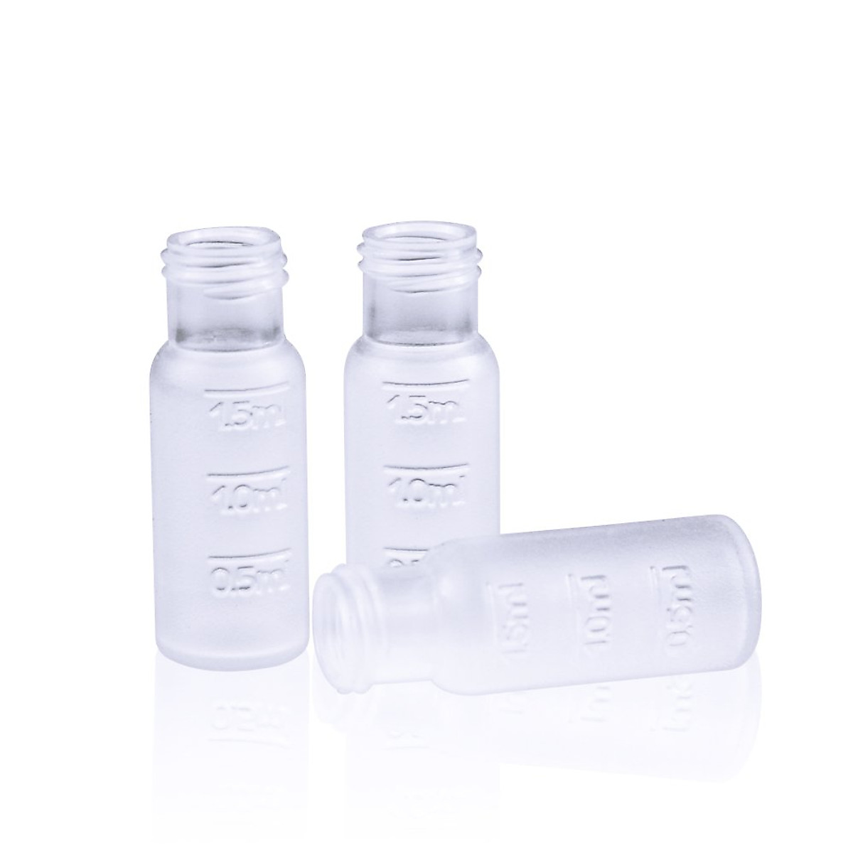 ALWSCI 2mL 9 mm Screw Top Polypropylene Vials, Graduations, Transparent, 100 pcs/pk