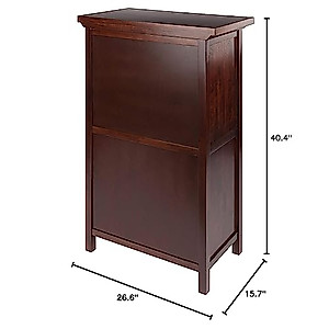 Winsome Wood Chablis Wine Storage, Walnut