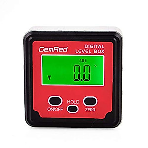 GemRed Digital Protractor & Digital Angle Gauge