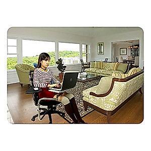 Ergonomic Keyboard Laptop Mouse Stand Mount for Workstation Video Gaming,Installed to Chair or Any Round Bar with Maximum 1.96 inch Diagonal Thickness
