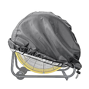 LSongSKY Industrial Fan Cover,Waterproof&Dustproof Cover Suitable for 24" High Velocity Movement Heavy Duty Drum Fan, Heavy Duty Outdoor Floor Fan Cover,Fits up to 29.9 x 8.6 x 29.9 inches,Grey