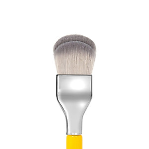 Bdellium Tools Professional Makeup Brush - Studio Series 952 Small Rounded Double Dome Blender - With Soft Synthetic Fibers, For Application & Blending (Yellow, 1pc)