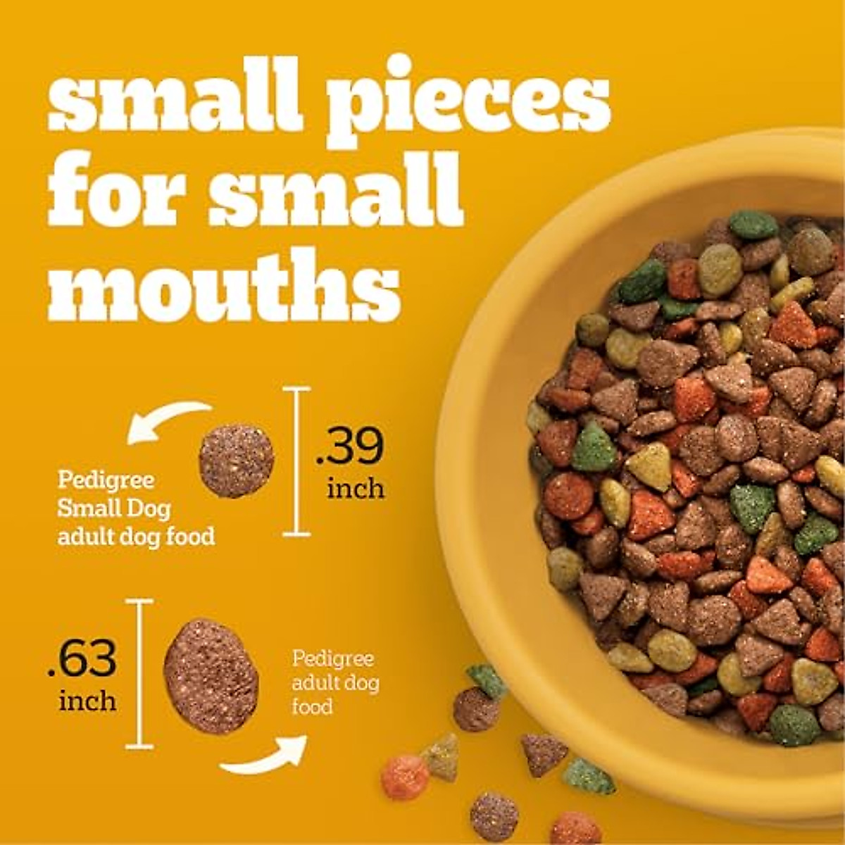 Pedigree Complete Nutrition Adult Small Dog Dry Dog Food, Roasted Chicken, Rice & Vegetable Flavor, 3.5 lb. Bag