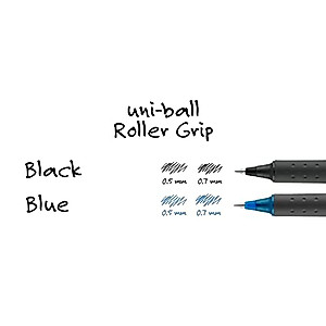 Uni-Ball 60709 Grip Roller Ball Pen Blue Ink Fine Dozen