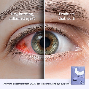 CorneaCare Rest: Self Heating Warm Compress for Eyes | Heated Eye Mask for Fast Relief of Dry Eyes | No Microwave Needed | Eye Treatment Products for Dry Eye Relief | 30 Count | FSA & HSA Eligible