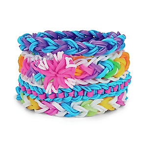 Cra Z Art Cra-Z-Loom Ultimate Tub 8000 Latex Free Rubber Bands and 100 “S” Clips for Making Crafts in Bold and Bright Colors, multi