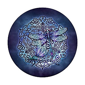 Celtic Knot Dragonfly Totem PopSockets PopGrip: Swappable Grip for Phones & Tablets