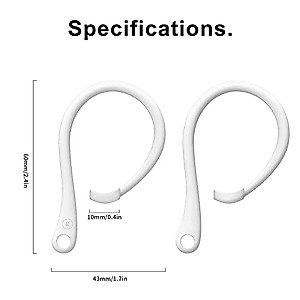 YUUAND Earphones Hooks TWS Anti-Slip for Ear Soft Suitable Silicone Headphone Accessories for Airpods 1/2/3/Pro