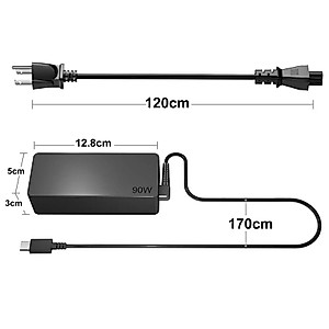 QYD 90W USB C Type C Laptop Charger Compatible with HP Spectre X360 15-BL000 15T-BL000 15-CH000 15T-CH000 EliteBook X360 1040 G8 G7 G6 Envy X360 15-ew0023dx 17-cr0797nr Pavilion Plus 14 Power Adapter