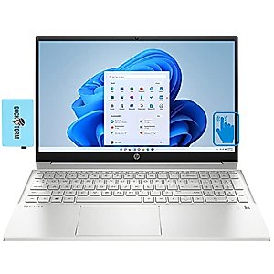 HP Pavilion 15t-eg200 FHD Touchscreen Laptop (Intel i7-1255U 10-Core, 32GB RAM, 2TB PCIe SSD, Intel Iris Xe, 15.6" 60Hz (1920x1080), FP Reader, Backlit KYB, WiFi 6, BT 5.2, Win11P) w/Dockztorm Hub