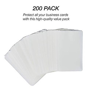 Samsill 3mil Thermal Laminating Pouches, Business Card Size, Clear, 2.25 x 3.75 Inch (200 Pack)
