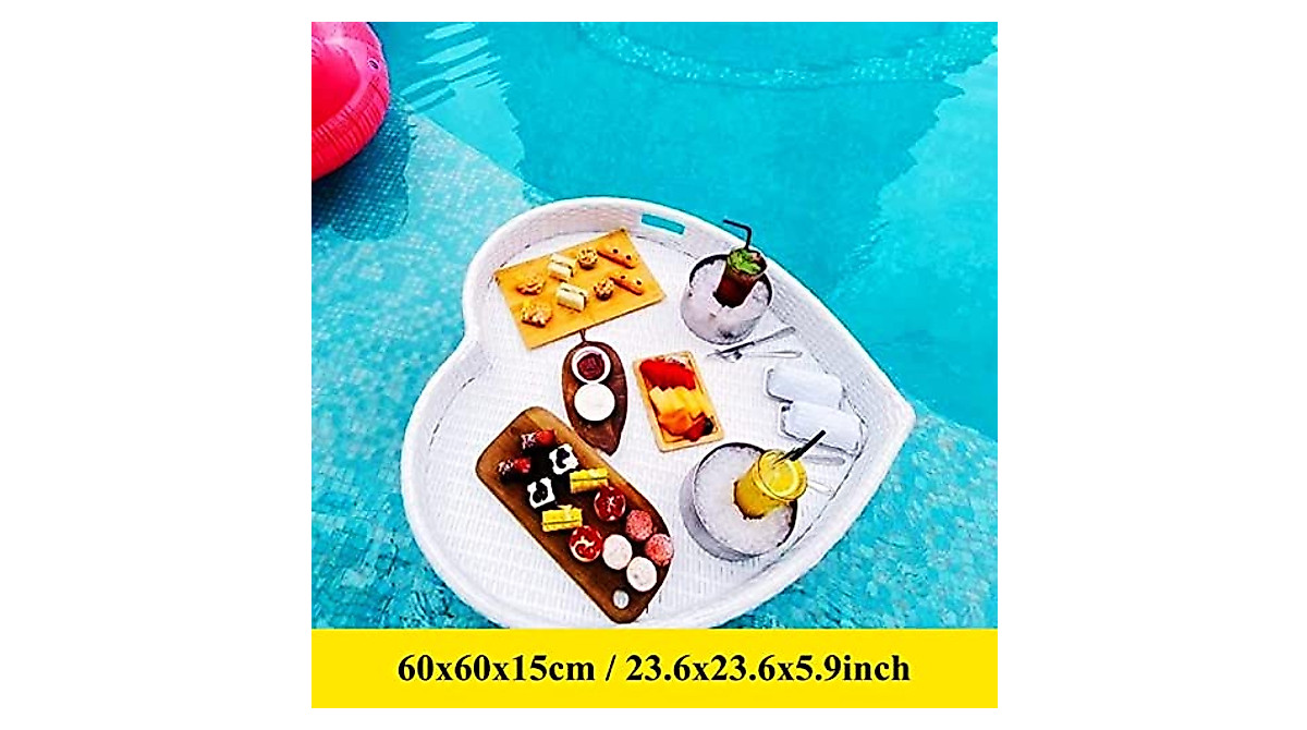 Heart Floating Plate - Stylish Pool Tray for Parties