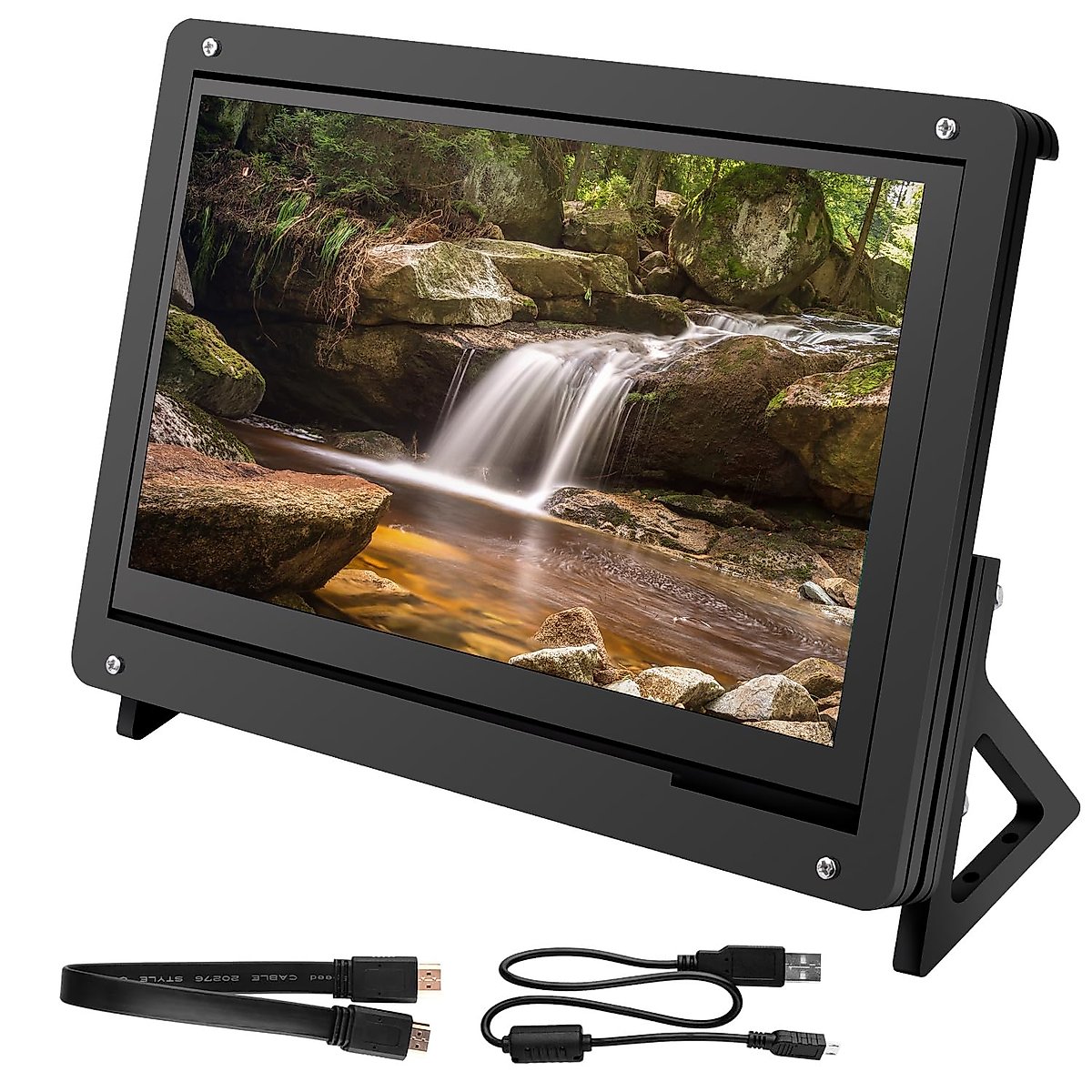 Kuman 7 Inch Raspberry Pi Touch Screen SC7BC IPS LCD Display HDMI Monitor 1024x600 for Raspberry Pi 4 B 3 2 1 B B+ A BB Black PC
