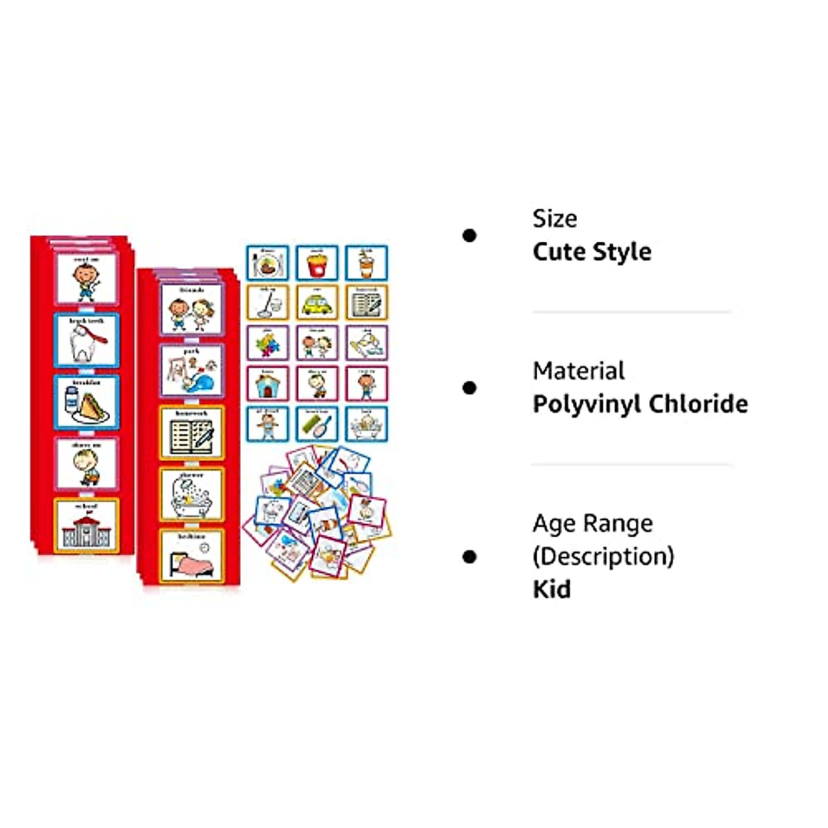 35-Piece Visual Schedule Cards for Autism & School Routines