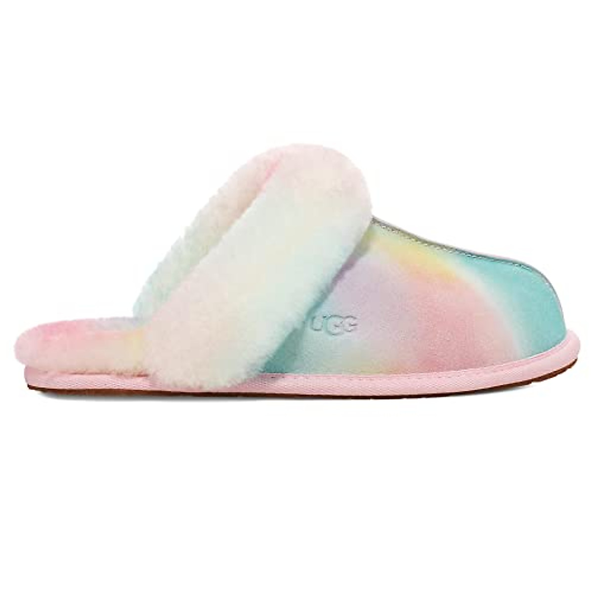 UGG Women's Scuffette Ii Watercolors Slipper, Rainbow Blend, 6