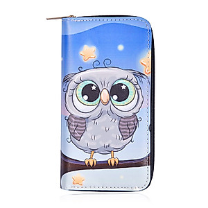 BSGT Owl Wallet for Women Gifts (Owl with Star)