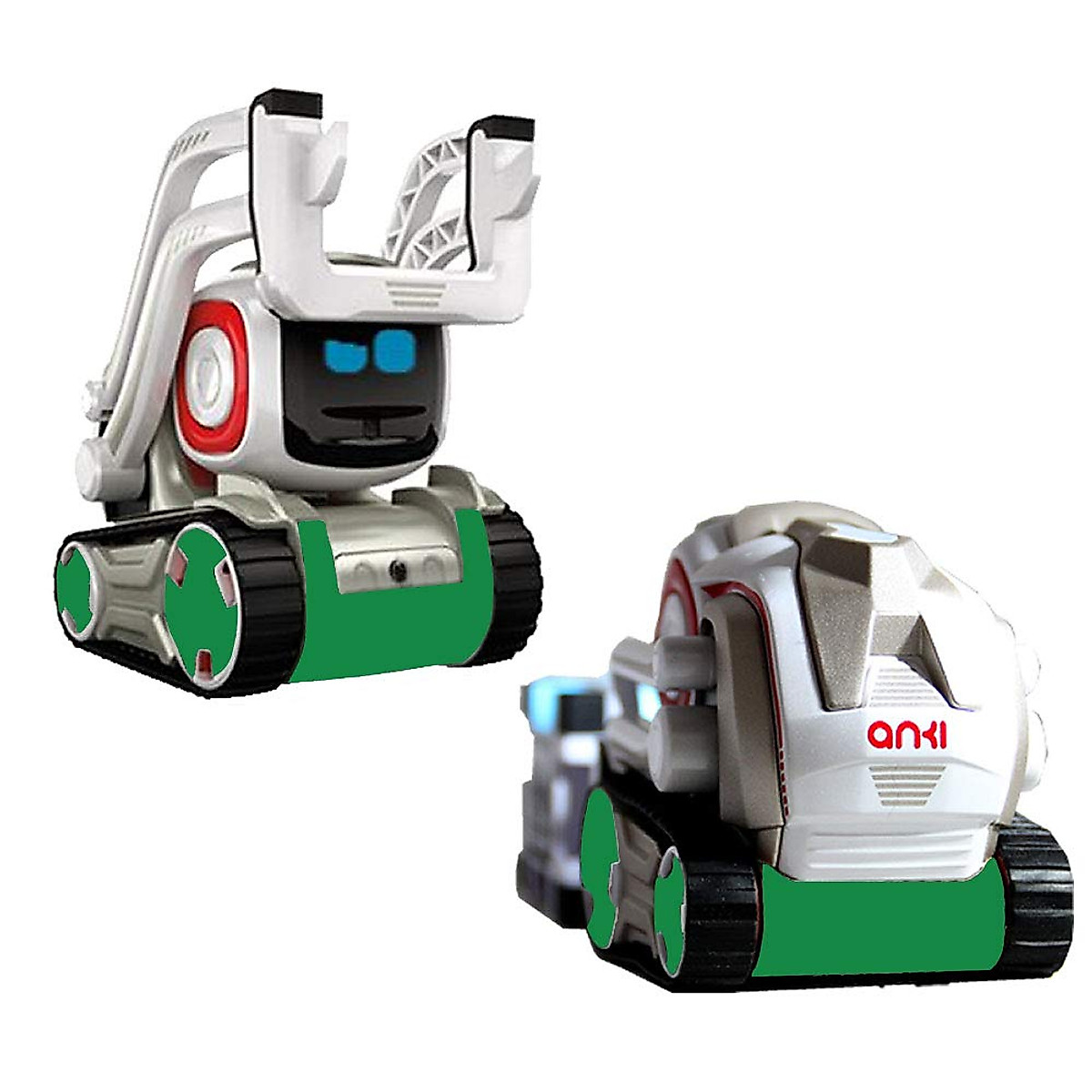 for Cozmo Robot Face Screen Guard KIT Excellent Protector from Unexpected Attacks of Kids and Pets. Include Wheels & Bumpers Decoration Set (Green)