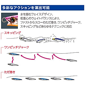 Duel F1196-HLPC Lure, Sinking Pencil, Hardcore Monster Shot (S), Distance Throw [Fishing Gear, Sea Fishing, Freshwater Sea Bass, 3.7 inches (95 mm), Weight: 1.4 oz (40 g)