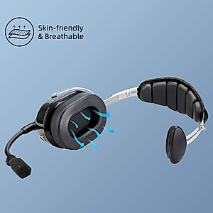 Retevis Unilateral Noise Reduction Two Way Radio Headset with Mic,Volume Adjust RT22 RT21 H-777 RT68,Compatible with Baofeng UV-5R 5RM Kenwood Rugged Radios,Walkie Talkie Headset(1 Pack)