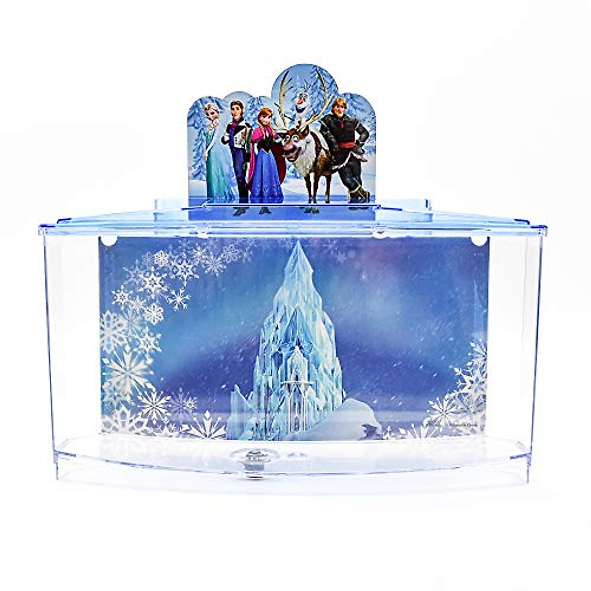 Officially Licensed Disney's Frozen Themed Betta Tank from Penn Plax: Perfect for Betta Fish, This Small Tank is Perfect for Fans of Frozen! Small 0.7 Gallon Tank (FZR108), Blue