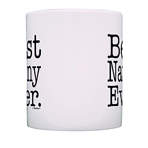 ThisWear Mother's Day Gift for Grandma Best Nanny Ever Gift 11oz Ceramic Coffee Mug Tea Cup White