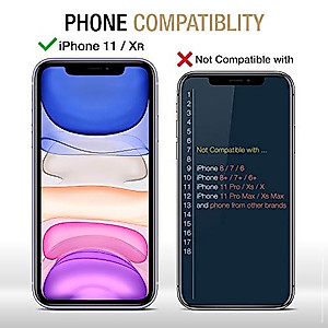 XDesign HyperPro Series Designed for Apple iPhone 11 Case (2019 6.1") Slim Fit/GXD Cushion Drop Protection - Black