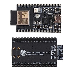 Geekstory ESP32-C3-DevKitM-1 Development Board ESP32-C3FN4 Core, ESP32-C3-MINI-1 WiFi+BT LE Module with 4 MB External SPI Flash