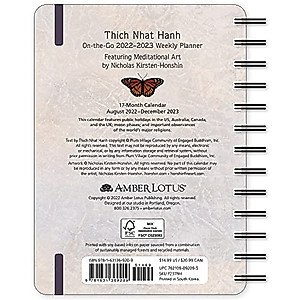 Thich Nhat Hanh 2022 - 2023 On-the-Go Weekly Planner: 17-Month Calendar with Pocket (Aug 2022 - Dec 2023, 5" x 7" closed)