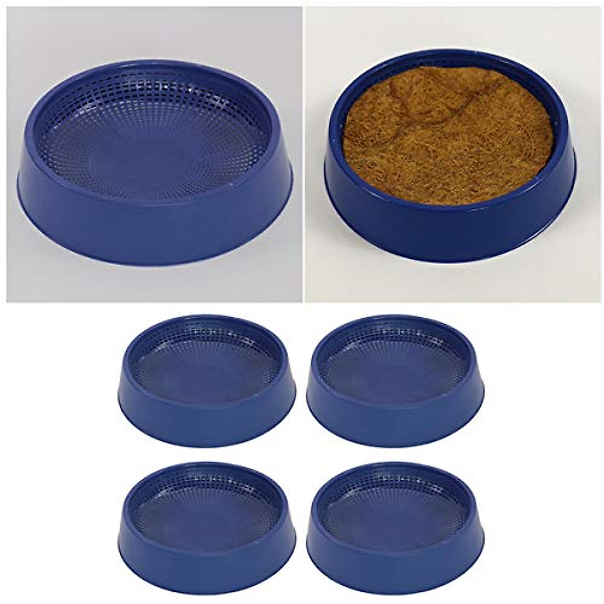 TEHAUX 4pcs Plastic Bird Nest,Bird Nesting Bowls Pigeon Nest Bowl Breeding Hatching Box for Pigeons, Quails, and Small Birds