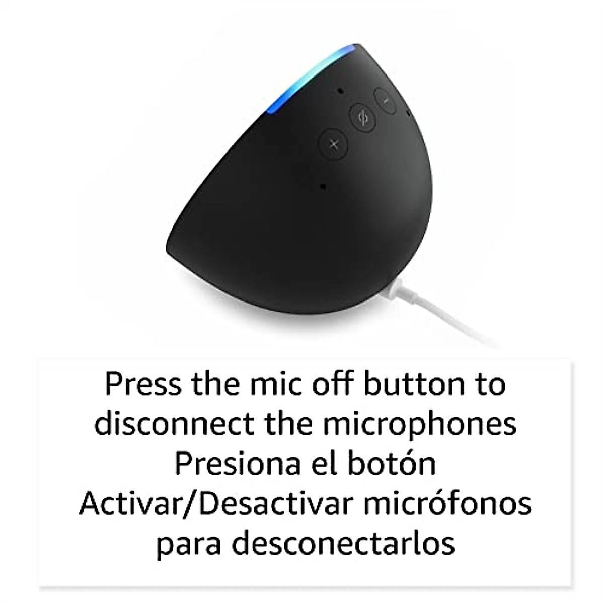 Echo Pop | Full sound compact smart speaker with Alexa | | International Version with EU Power Adaptor | Charcoal