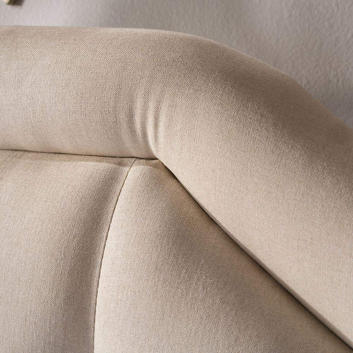 Christopher Knight Home Angelica Tufted Fabric Headboard, Queen, Beige