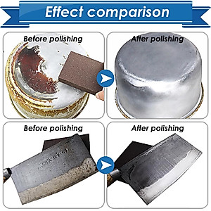 Eoppen 6Pcs Sanding Sponge 60 80 120 220 Coarse Medium Fine Grit Sanding Block Washable and Reusable for Wood, Metal, Wall Polish