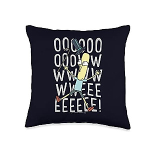 Rick and Morty Oowweeeee Throw Pillow, 16x16, Multicolor