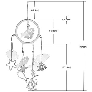 Roser Life Modern Wall Dream Catcher Decor Mobile,Handmade Hanging Boho Dream Catchers,for Bedroom Kids Baby Women Men Boys Girls Nursery Teepee Home Party Outdoor Garden Green Cactus,Pack of 1