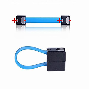 CACACOL Portable Magnetic AA/AAA Battery Phone Emergency Charger with MicroUSB-Lightning Adapter and MicroUSB-TypeC Adapter Suit for Cell Phone Smart Devices