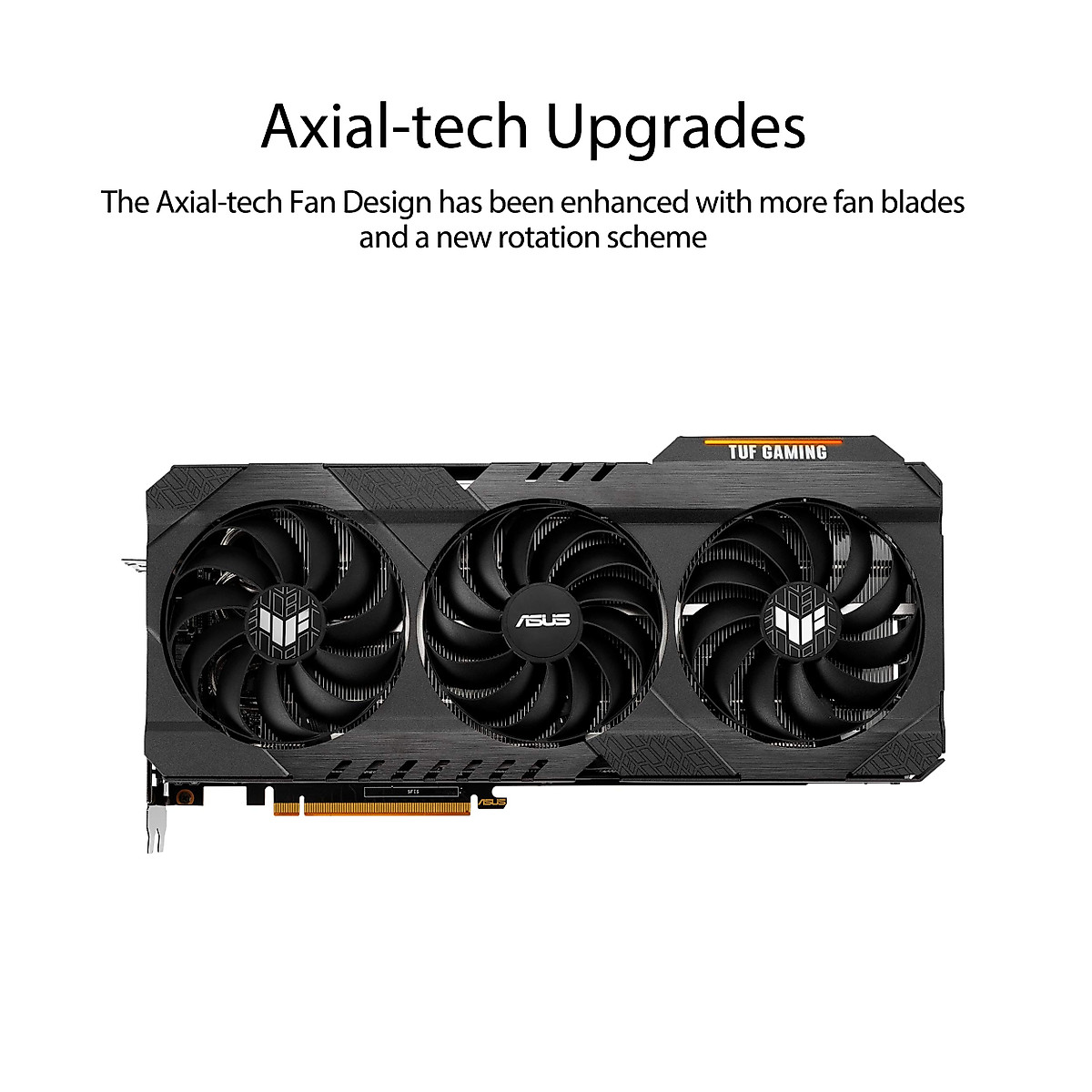 ASUS TUF Gaming AMD Radeon™ RX 6800 XT OC Edition Graphics Card (PCIe 4.0, 16GB GDDR6, HDMI 2.1, DisplayPort 1.4a, Dual Ball Fan Bearings, All-Aluminum Shroud, Reinforced Frame, GPU Tweak II)