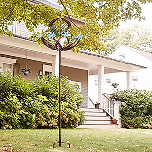 WinWindSpinner Outdoor Metal Wind Spinners for Yard Garden - Kinetic Yard Garden Wind Spinner, Gifts for Birthday, Mother's Day, Anniversary, Housewarming, Christmas (W26 x H86)