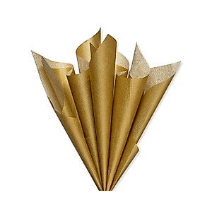 Papyrus 4 Sheets Gold Tissue Paper for Valentines, Birthdays, Crafts, DIY and More