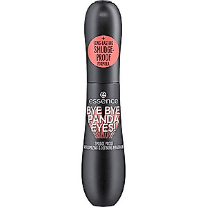 essence | Bye Bye Panda Eyes Tubing Mascara | Smudge-proof, Volumizing Definition | Vegan, Cruelty Free, Free From Parabens & Oils (Pack of 1)
