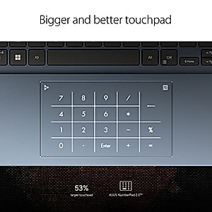 ASUS VivoBook Pro 14 OLED Laptop, 14” 2.8K OLED Display, AMD Ryzen 7 6800H Mobile CPU, NVIDIA GeForce RTX 3050 GPU, 16GB RAM, 1TB SSD, Windows 11 Home, Quiet Blue, M6400RC-EB74