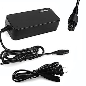 WYNESS 42V 2A Electric Scooter Battery Charger 3-Prong Connector, Smart Universal for 36 Volt Lithium Battery, for Pocket Mod, Sports Mod, Millet Power Supply