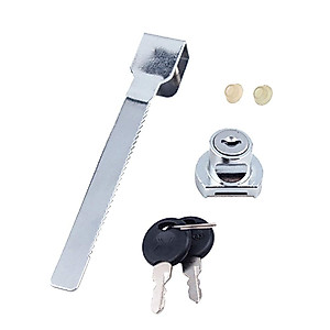 Drawer Display Cabinet Display Cabinet Sliding Glass Door Lock, Window Ratchet Lock with Key 1