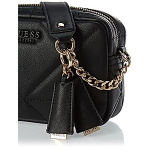 GUESS Womens Ellery Crossbody Camera Bag, Black, One Size US